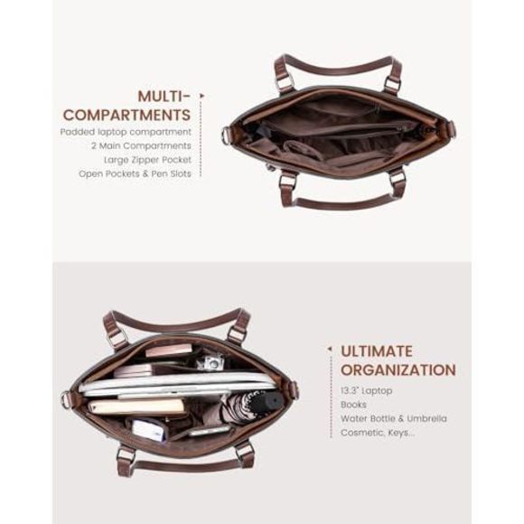 Lovevook | Bags | Vintageinspired Work Tote With Multiple Compartments ...